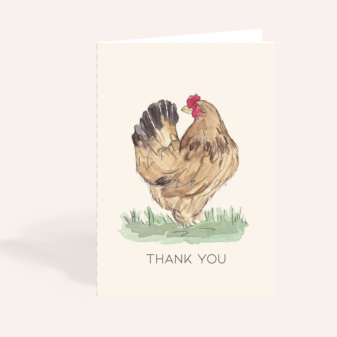 Thank You Chicken Card – Doodling Lucy